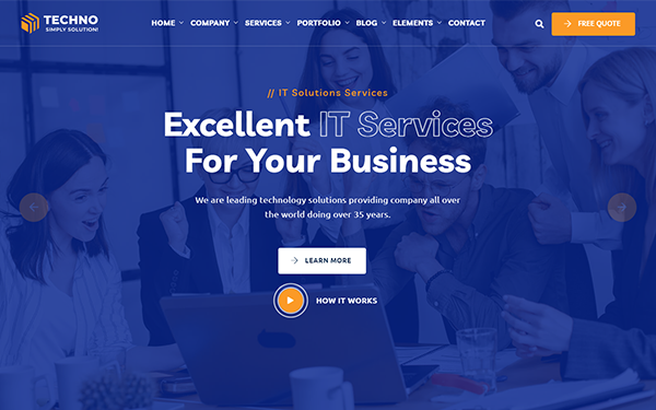 Techno A Responsive Bootstrap Website Template | Devstoc.