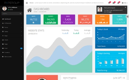 Admin Website Templates - WrapBootstrap