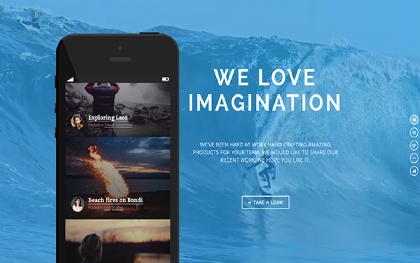 Full Screen Website Templates - WrapBootstrap